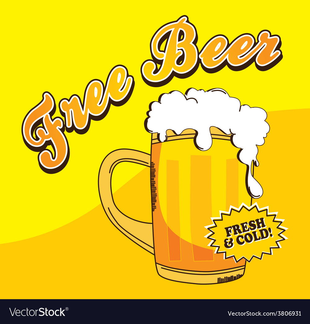 Beer theme Royalty Free Vector Image - VectorStock