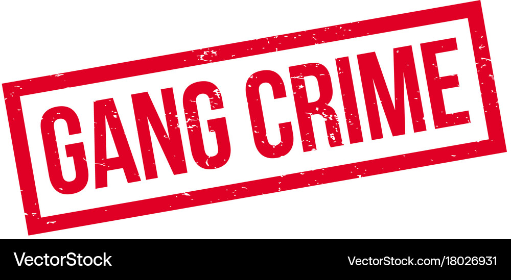 Gang crime rubber stamp Royalty Free Vector Image