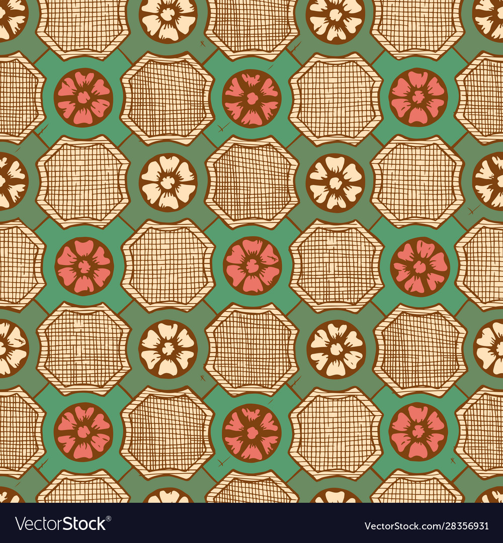 Medieval seamless pattern Royalty Free Vector Image