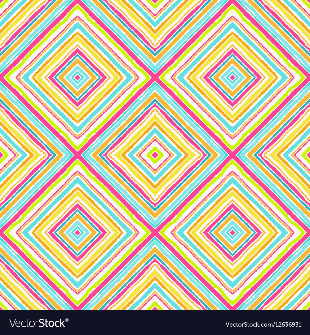 Striped diagonal rectangle seamless pattern Vector Image