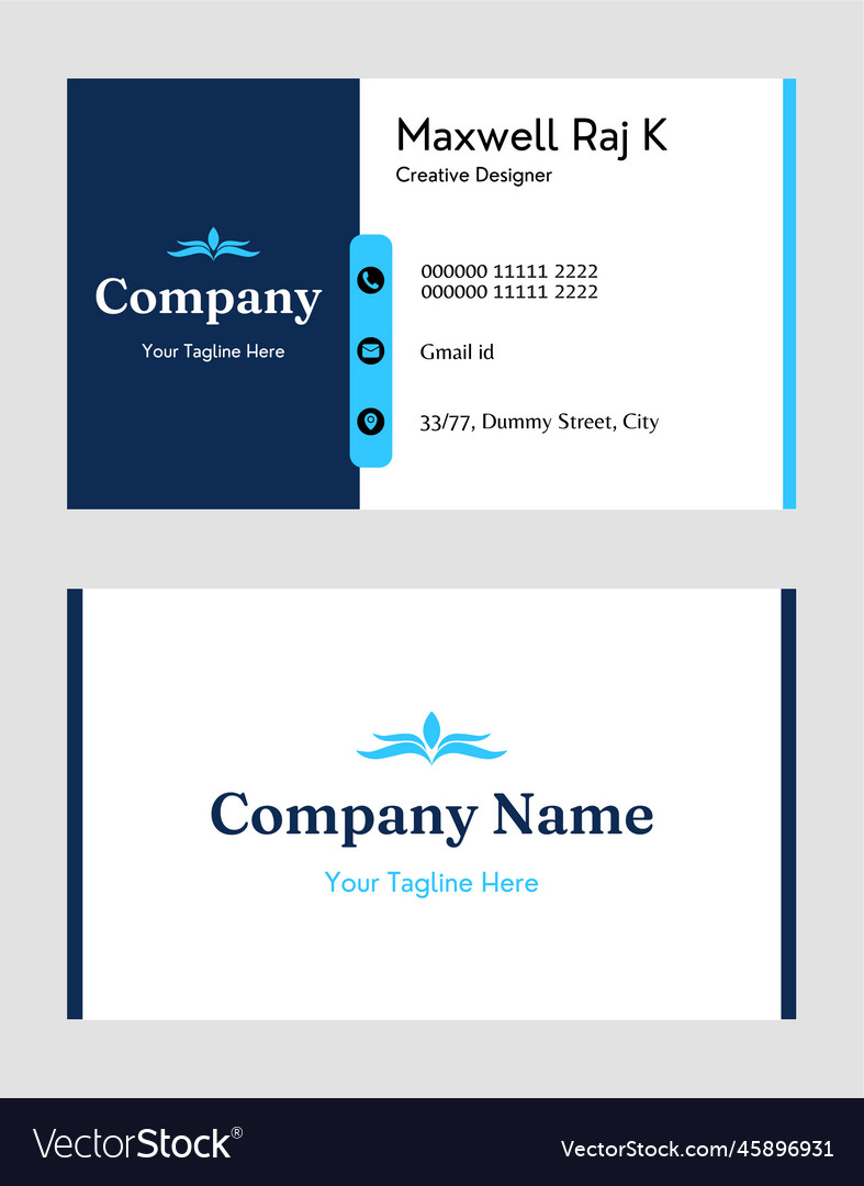 Visiting card template Royalty Free Vector Image