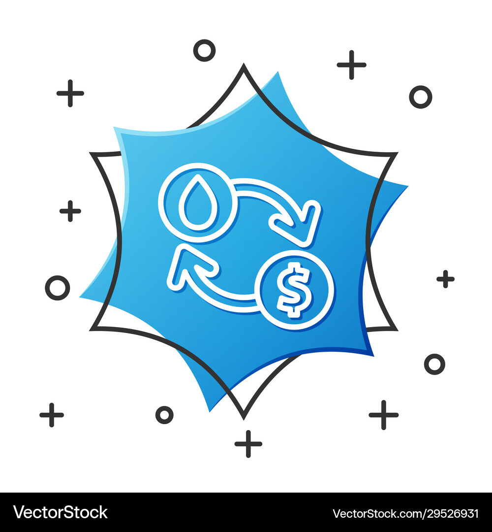 White line oil exchange water transfer convert Vector Image
