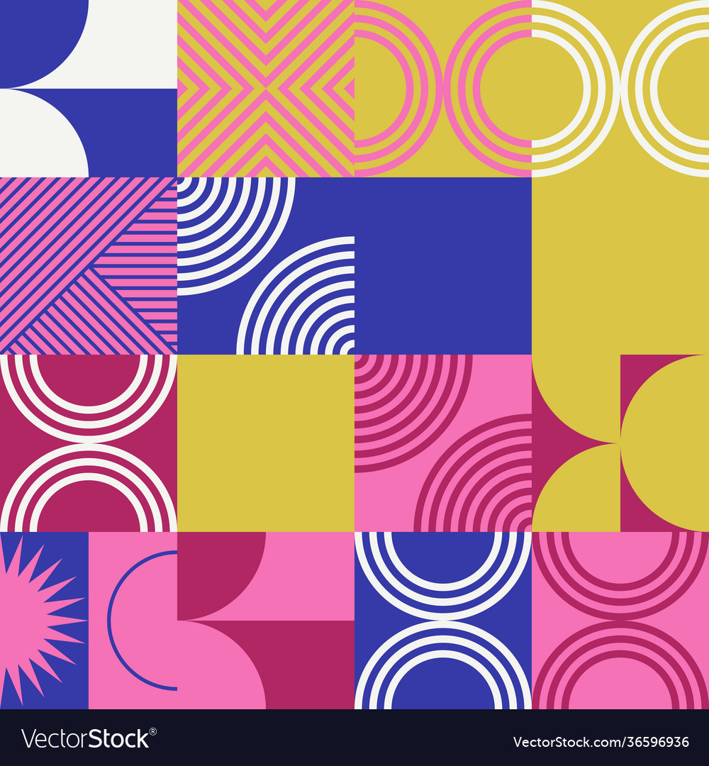 Colorful geometric pattern design Royalty Free Vector Image