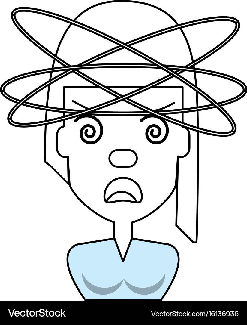 Crazy woman cartoon Royalty Free Vector Image - VectorStock