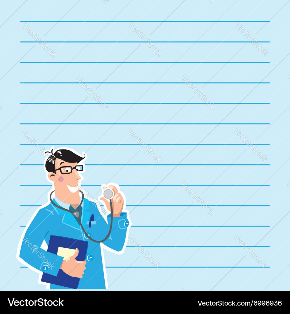 Family doctor design template Royalty Free Vector Image