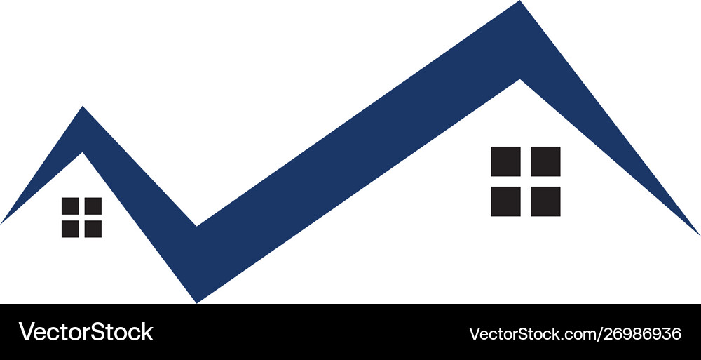 House graphic design template isolated Royalty Free Vector