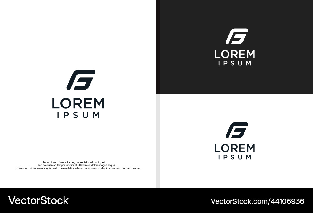 Logo graphic of simple letter g Royalty Free Vector Image