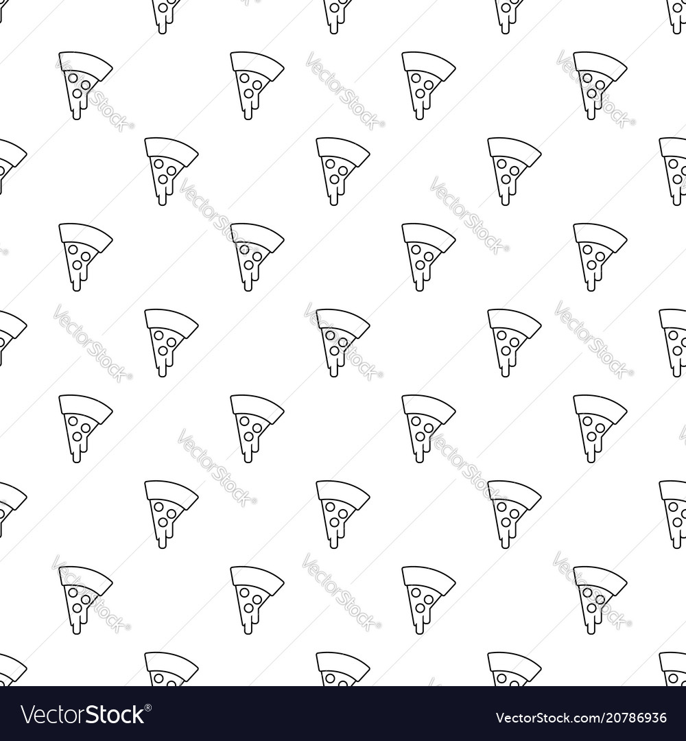 Pizza pattern seamless Royalty Free Vector Image
