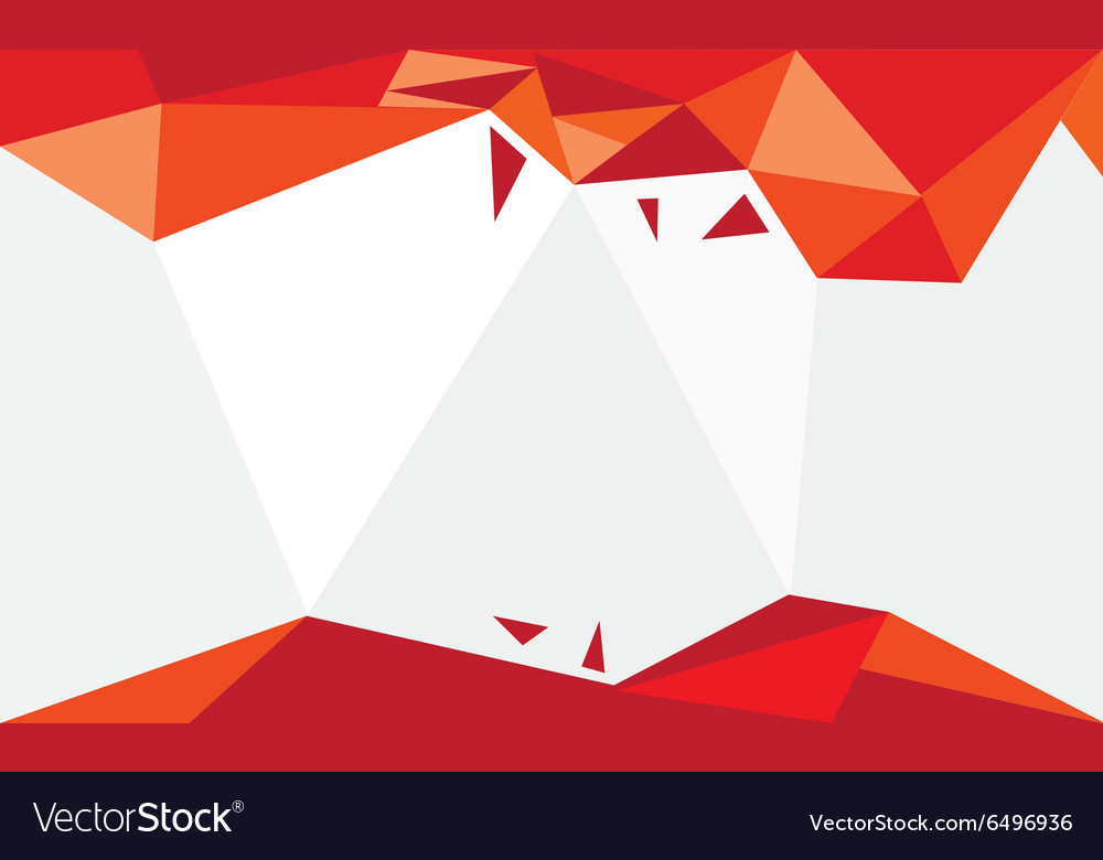 Red Geometric Triangle Background Royalty Free Vector Image