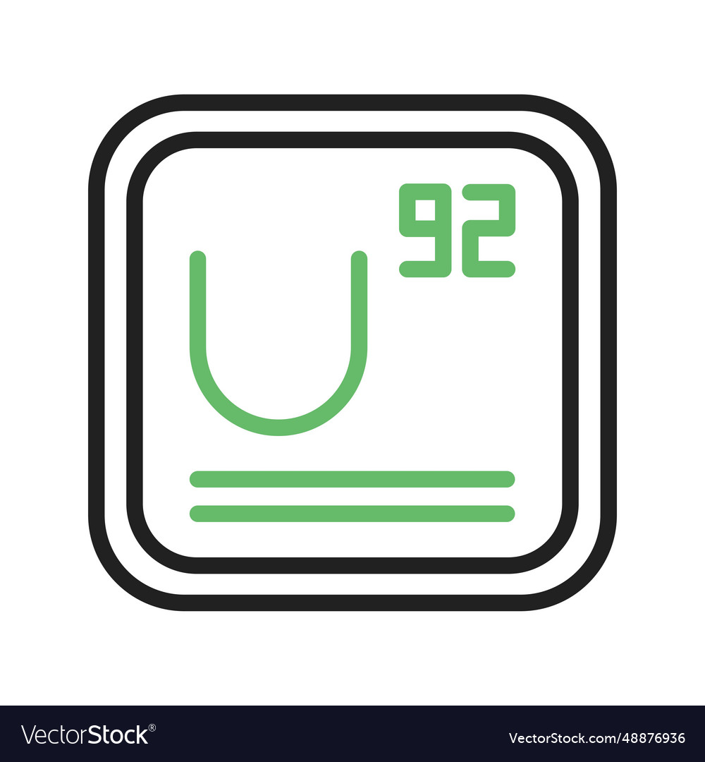 Uranium icon image Royalty Free Vector Image - VectorStock