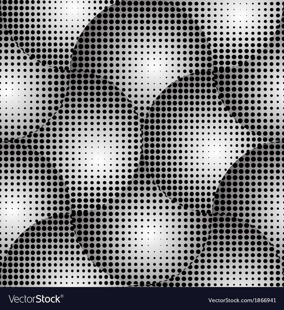 3d halftone seamless pattern Royalty Free Vector Image