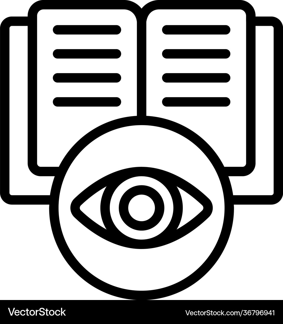 Book monitoring Royalty Free Vector Image - VectorStock