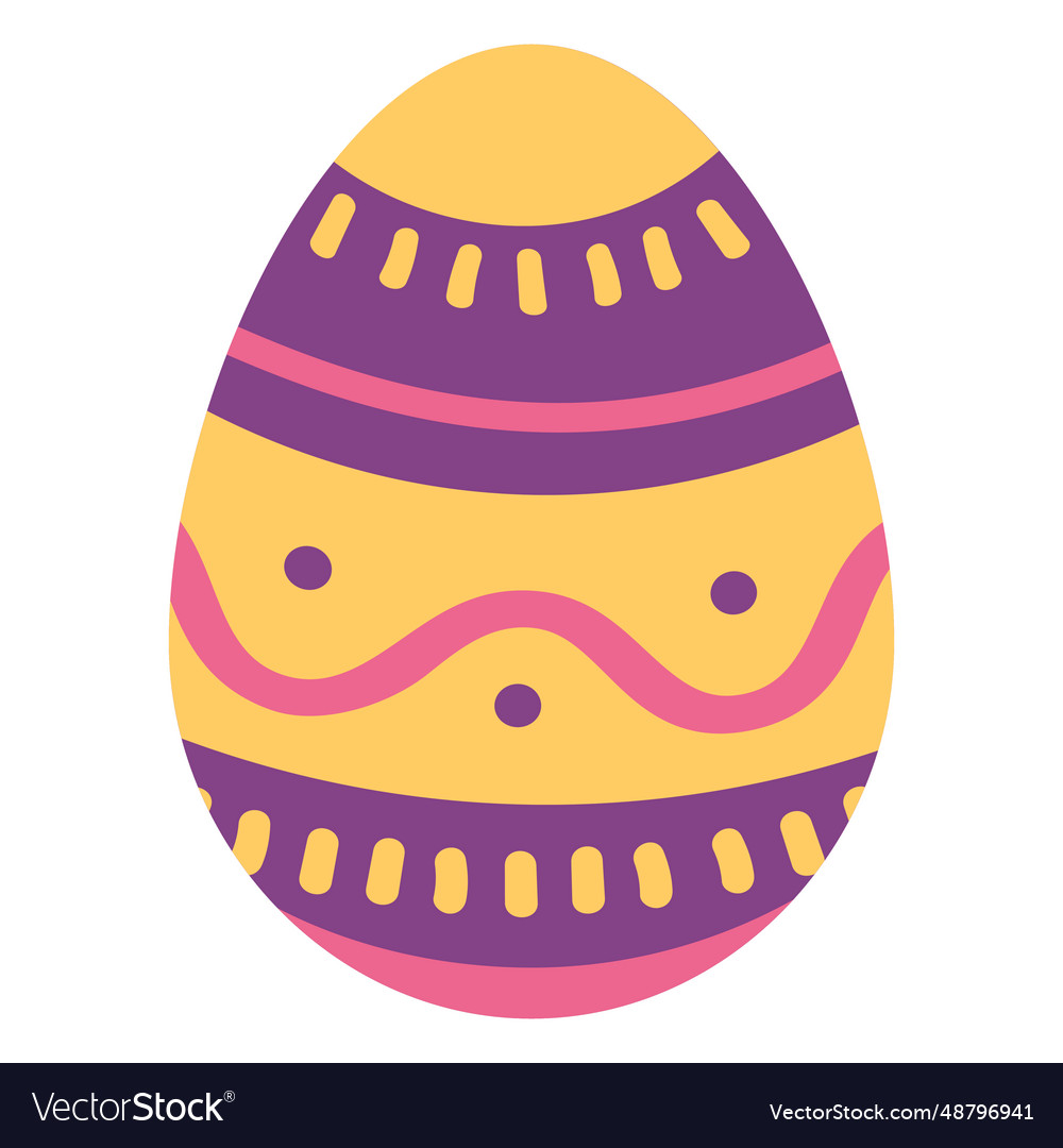 Egg easter painted pattern Royalty Free Vector Image