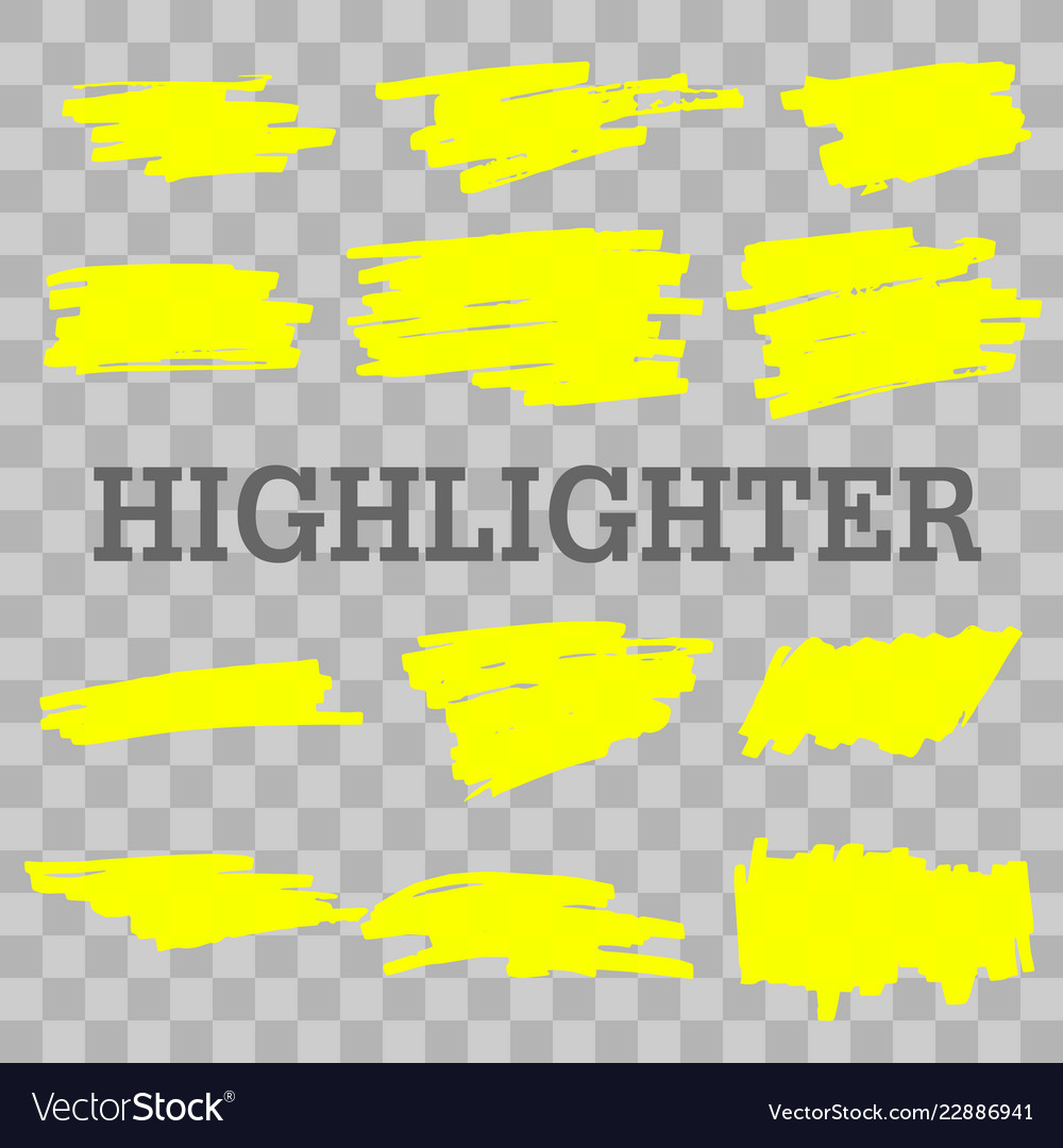 Highlighter Royalty Free Vector Image - VectorStock