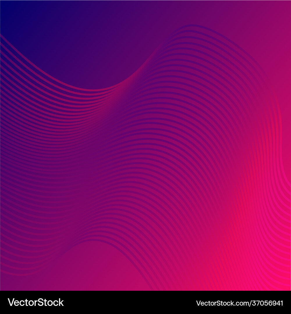 Purple and red abstract background with wavy Vector Image
