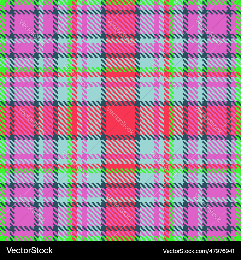 Seamless check of tartan fabric pattern with a Vector Image