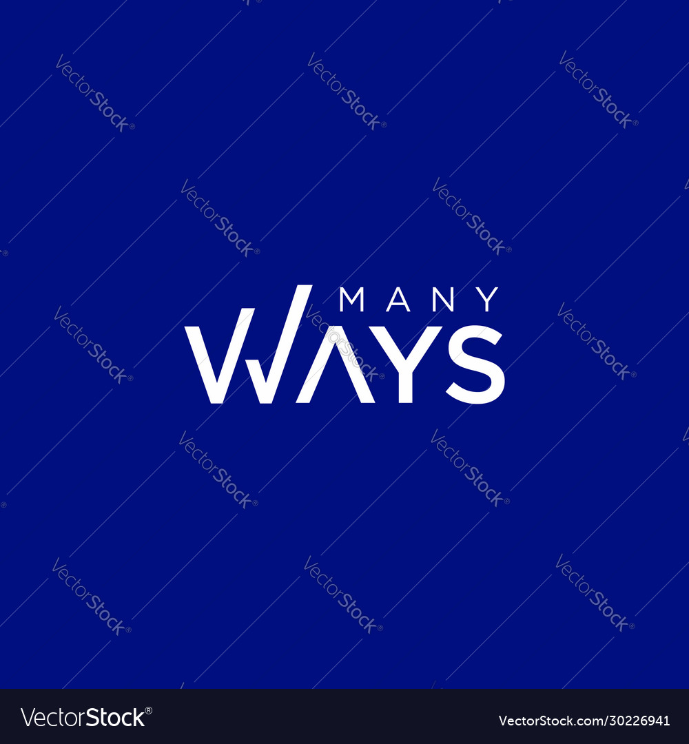 Ways logo Royalty Free Vector Image - VectorStock