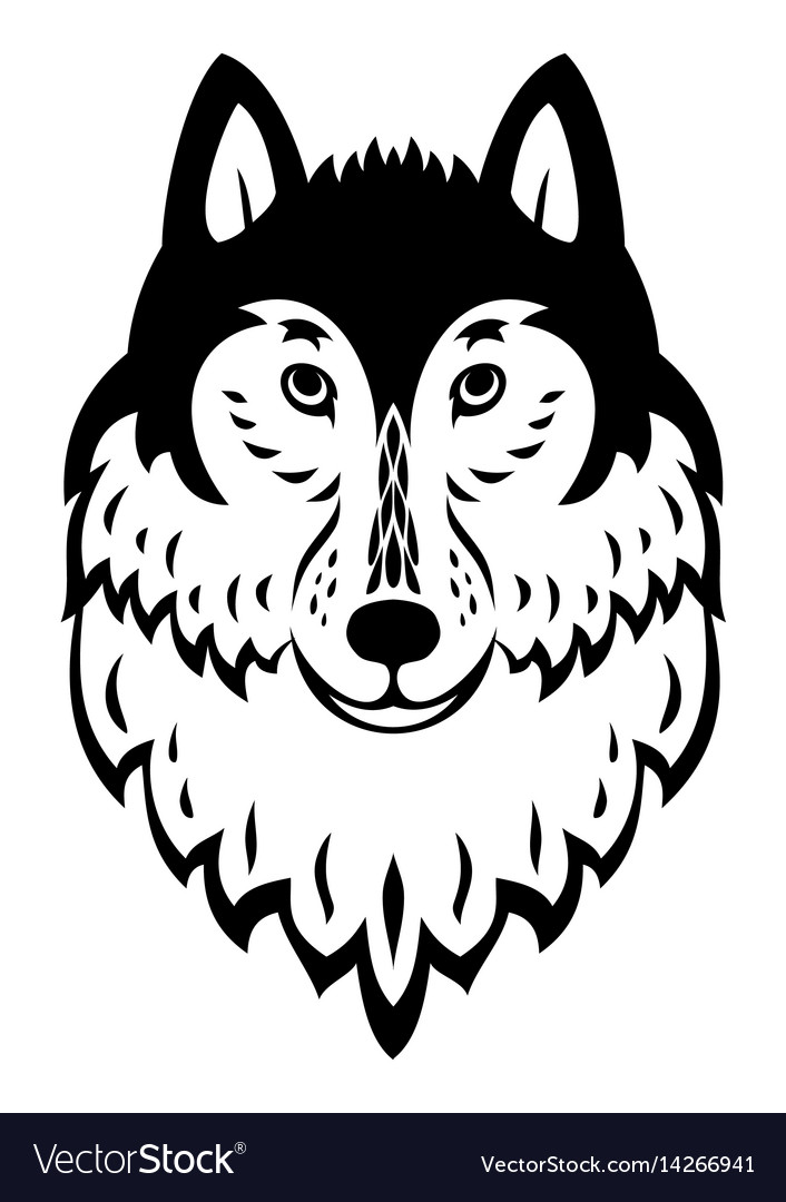 Wolf head Royalty Free Vector Image - VectorStock
