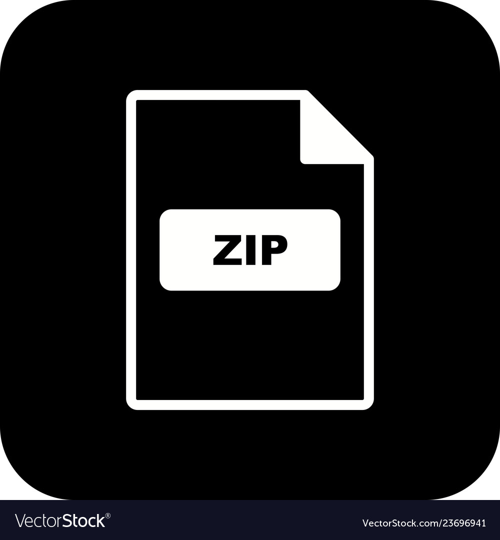 Zip icon Royalty Free Vector Image - VectorStock