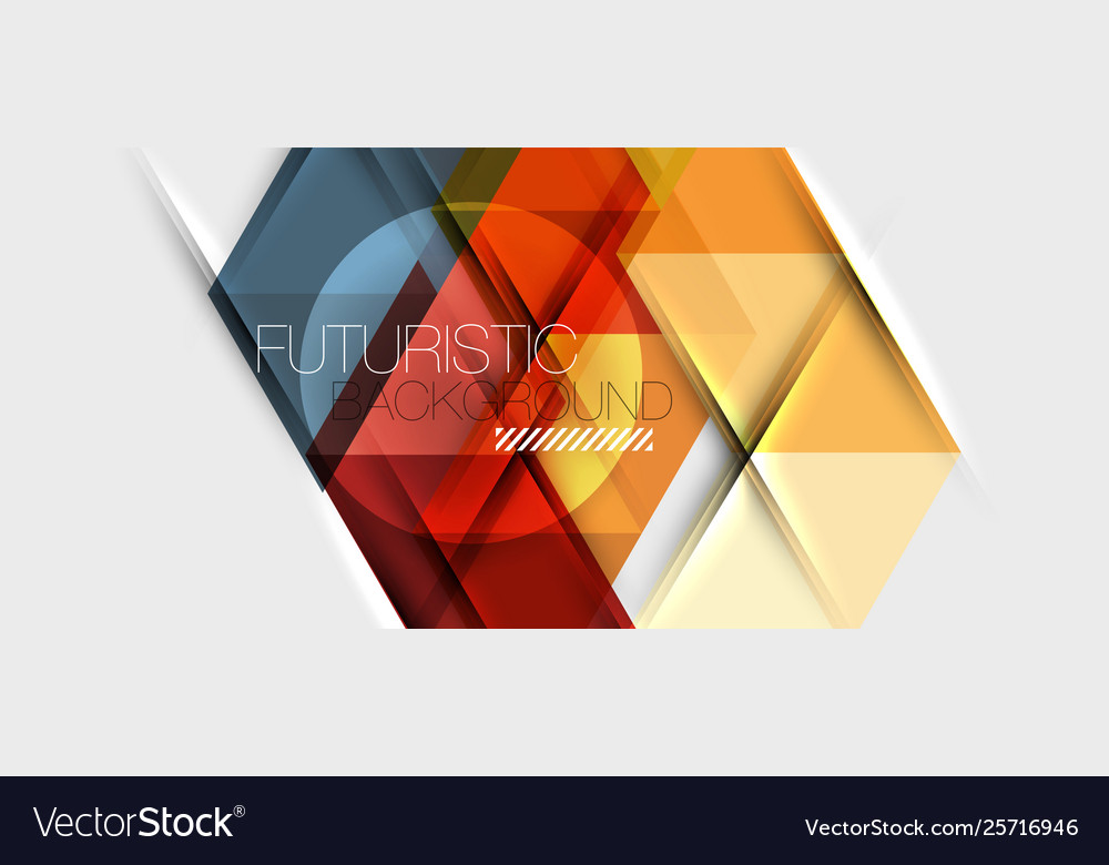 Abstract geometric background modern overlapping Vector Image