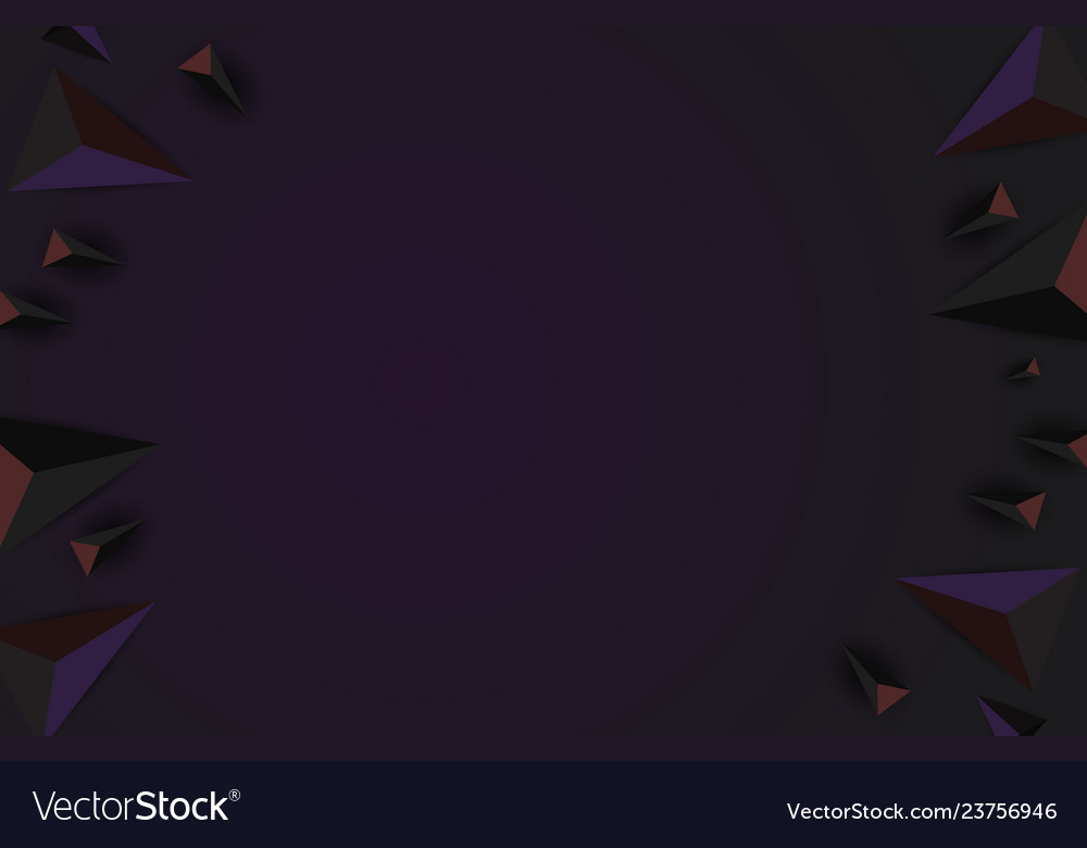 Abstract triangle background 3d triangles modern Vector Image