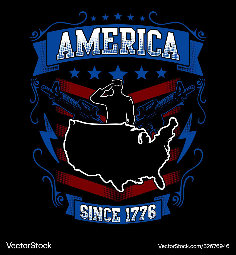 American since 1776 Royalty Free Vector Image - VectorStock
