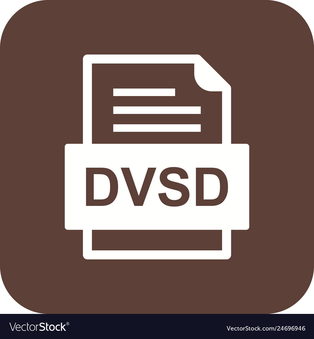 Dvsd file document icon Royalty Free Vector Image