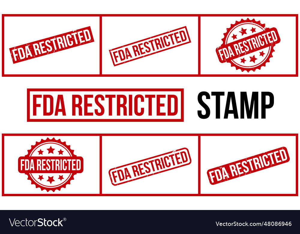 Fda restricted rubber stamp set Royalty Free Vector Image Fda restricted rubber stamp set Royalty Free Vector Image