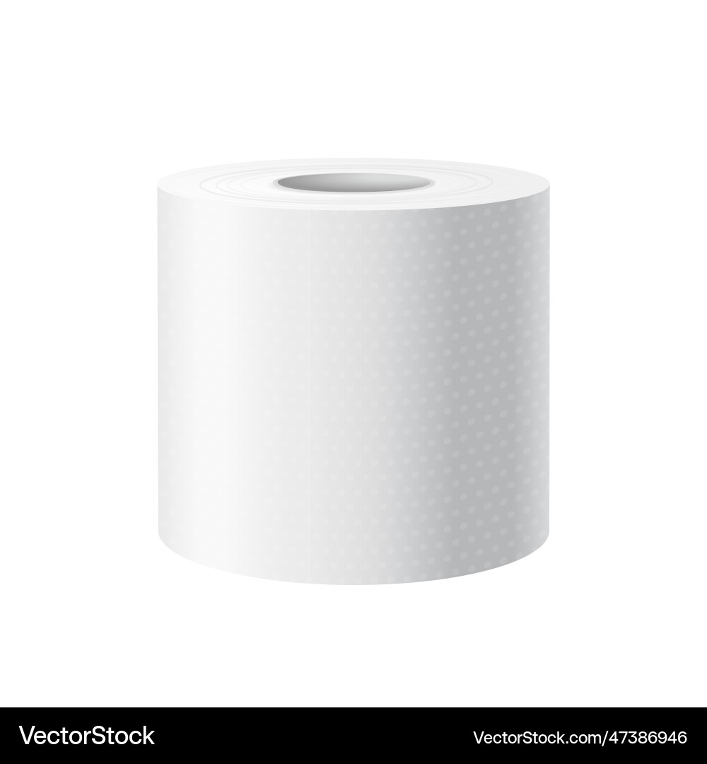 Image of vertical toilet paper roll object Vector Image