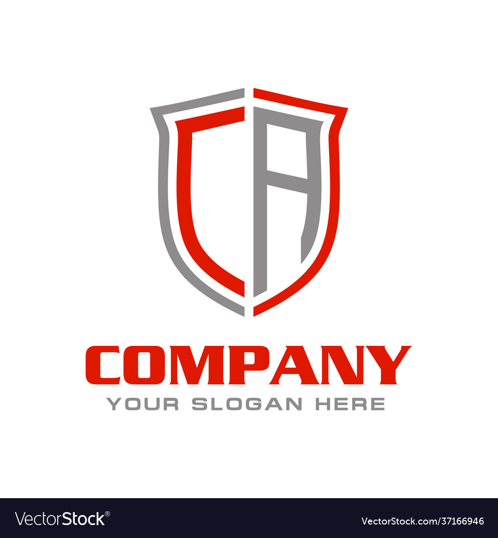 Initial letter ca logo template Royalty Free Vector Image