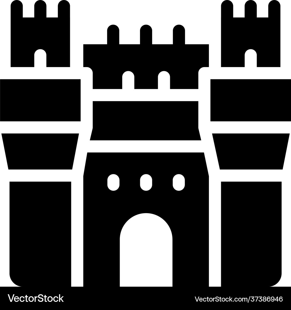 Spanish castle Royalty Free Vector Image - VectorStock