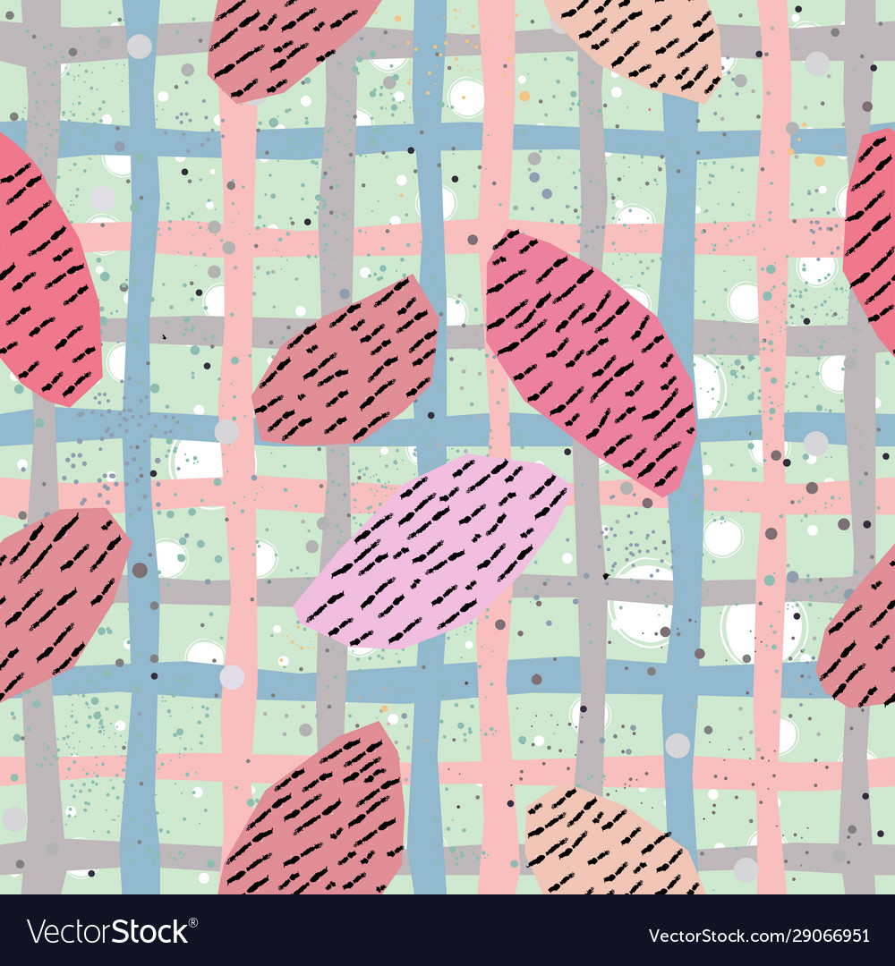 Cute gemstone background seamless pattern Vector Image