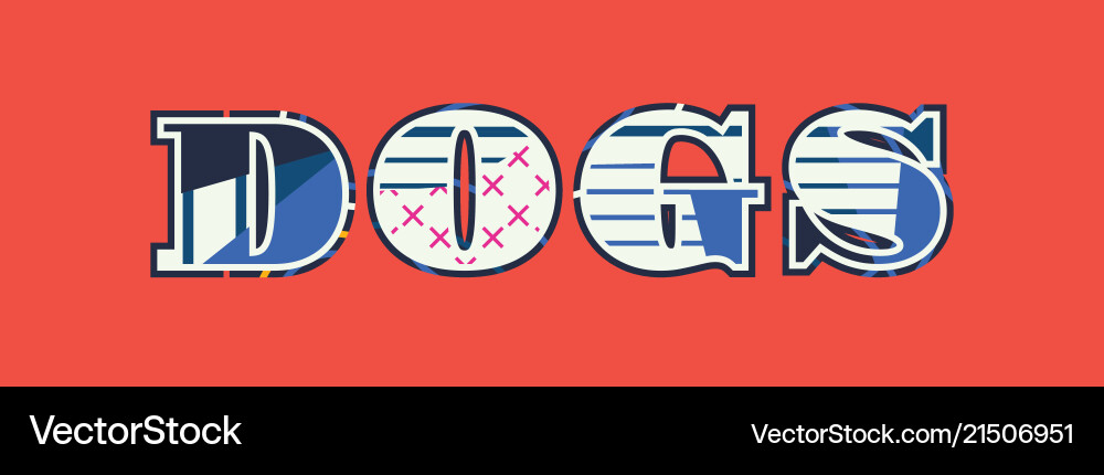 Dogs concept word art Royalty Free Vector Image