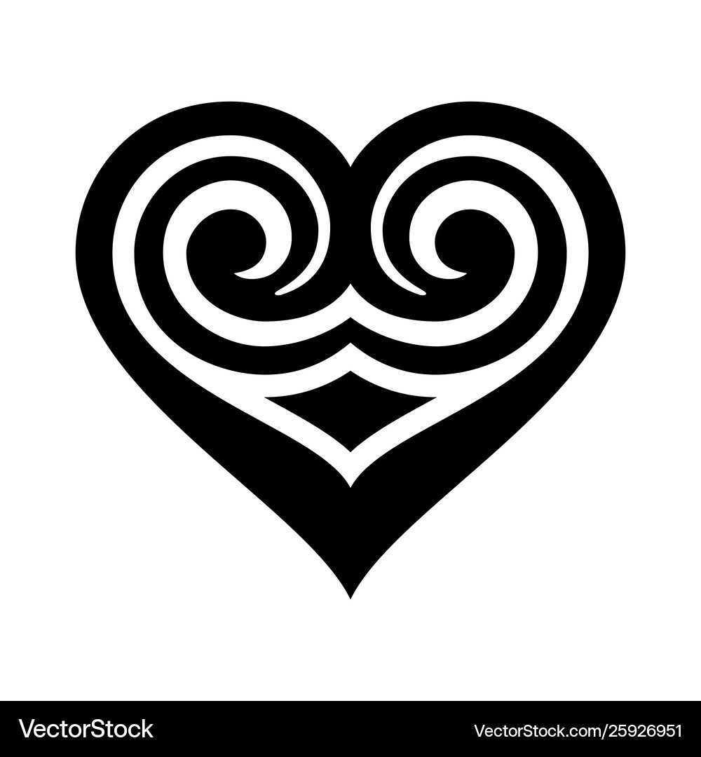 Heart icon isolated on white background sign Vector Image