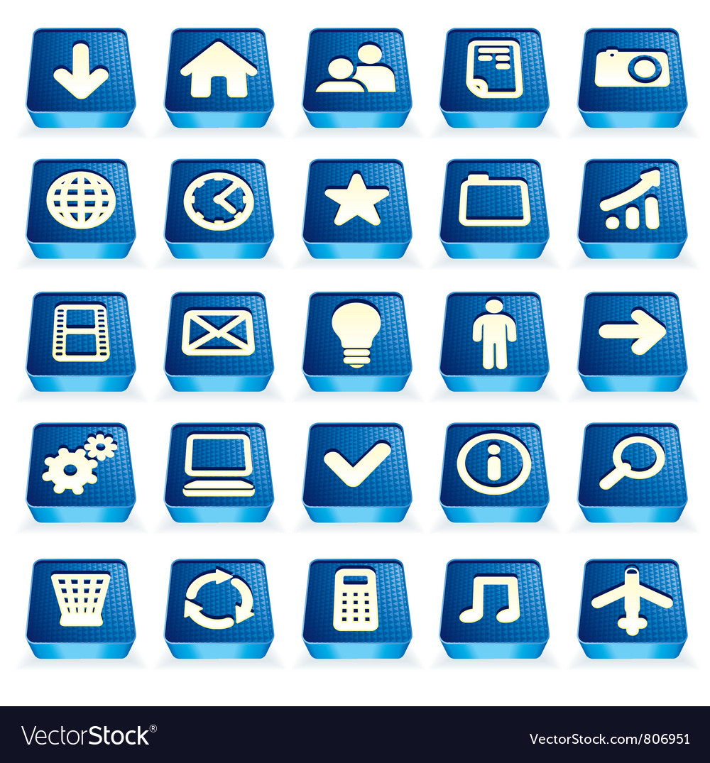 Interface icons Royalty Free Vector Image - VectorStock