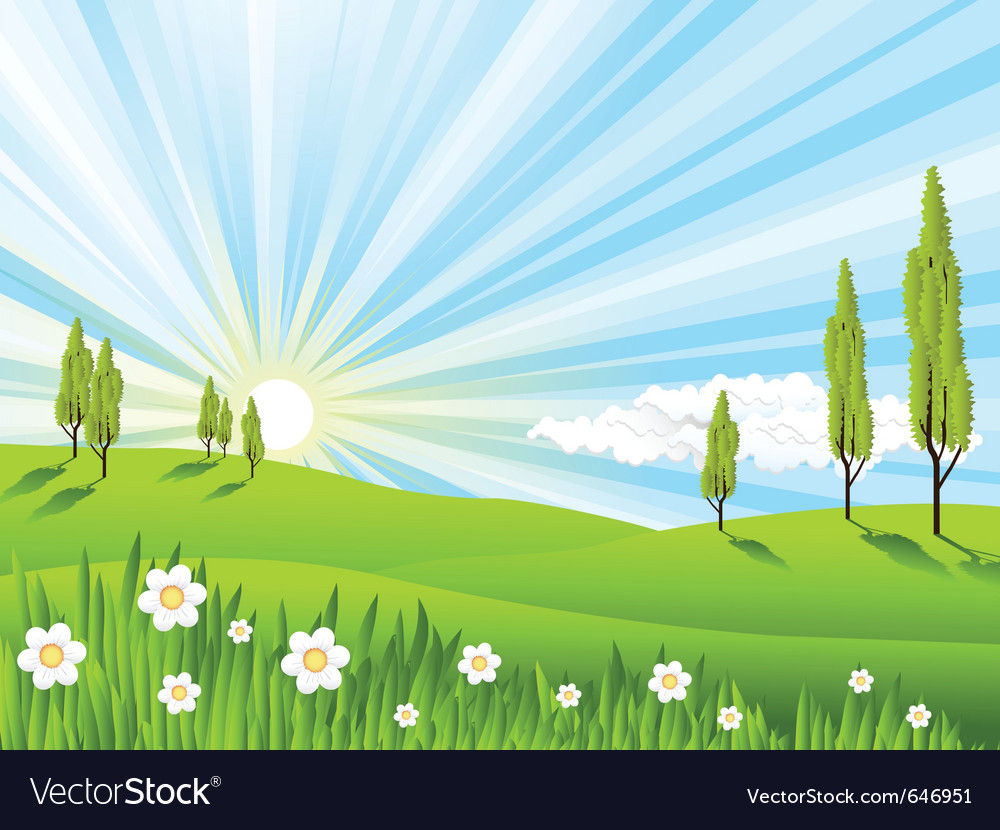 Landscape Royalty Free Vector Image - VectorStock
