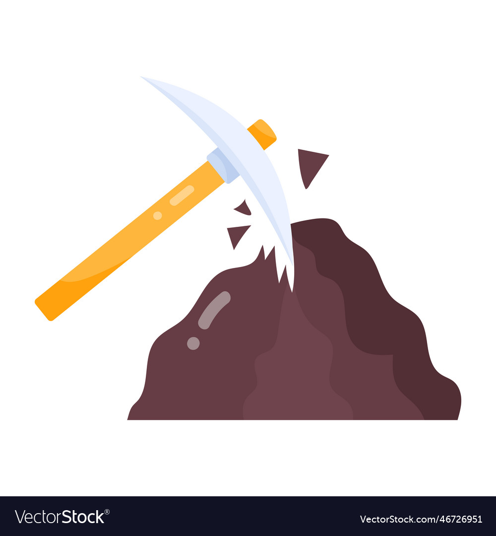 Mountain mining Royalty Free Vector Image - VectorStock