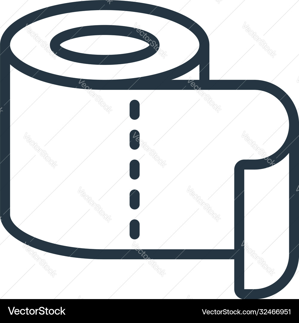 Toilet roll icon isolated on white background Vector Image