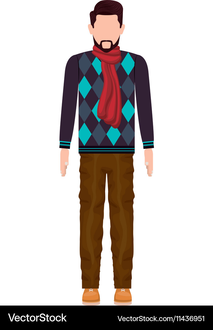 Winter clothes design Royalty Free Vector Image