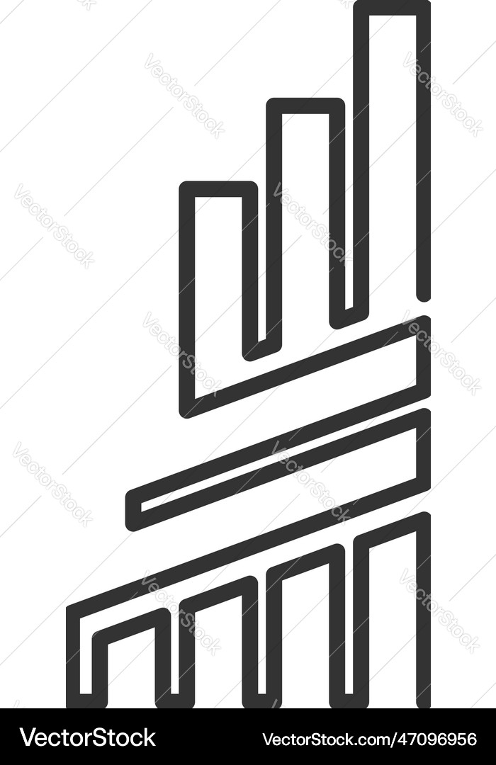 Architecture logo template icon brand identity Vector Image
