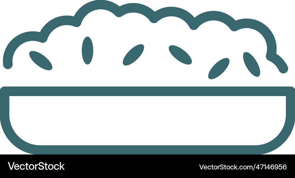 Halva icon thin line halva icon from islamic and Vector Image