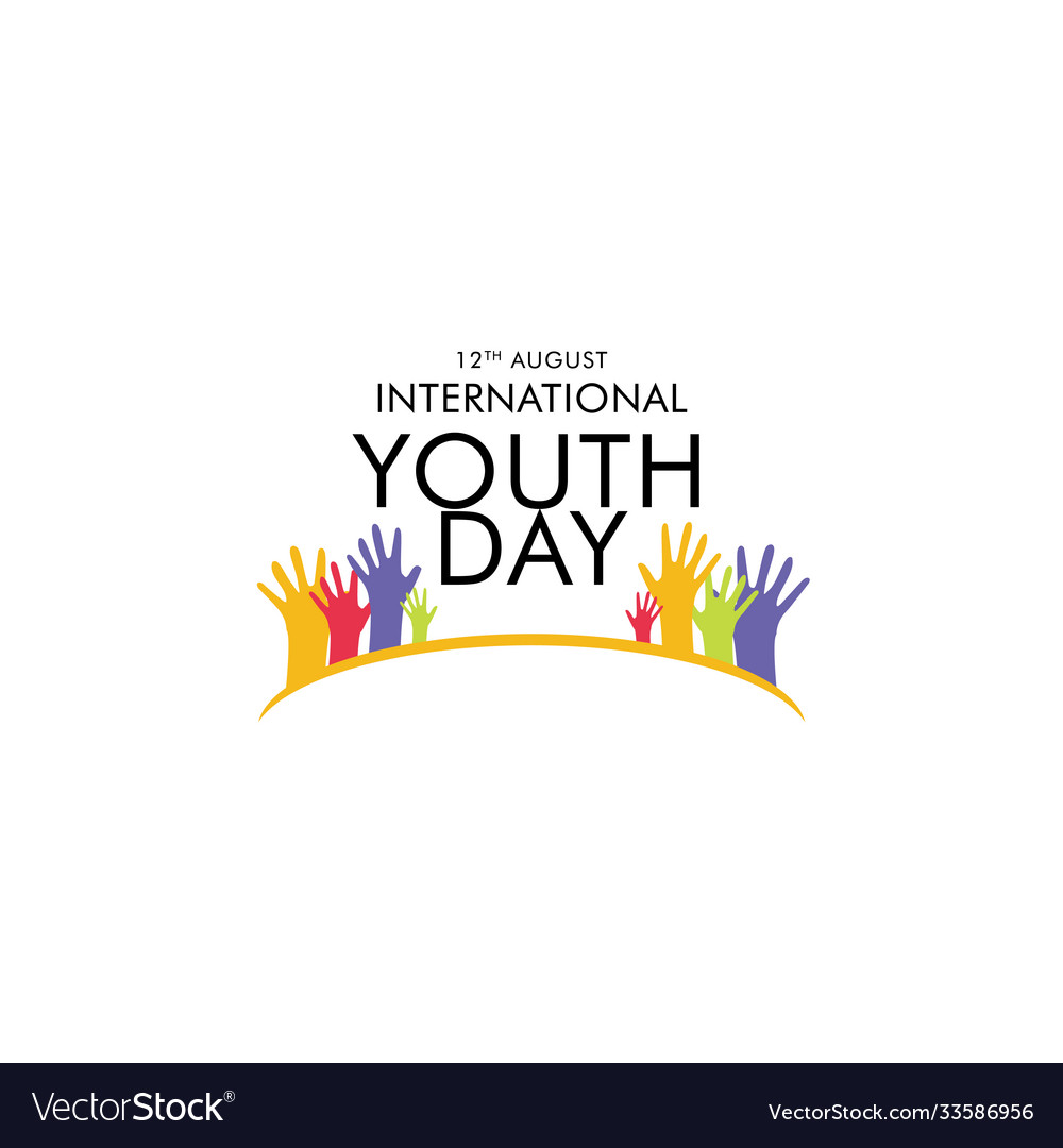 Happy Youth Day Celebration Template Design Vector Image happy-youth-day-celebration-template-design-vector-image