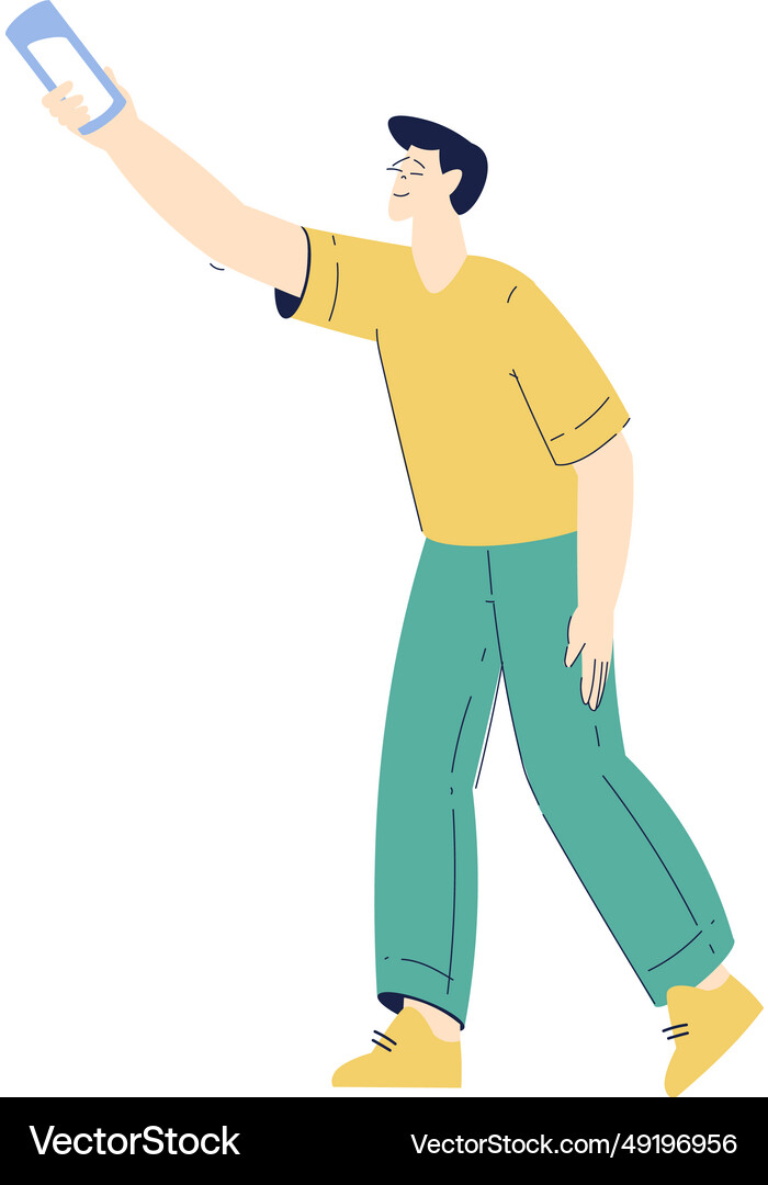 Man character with glass enjoying cold refreshing Vector Image