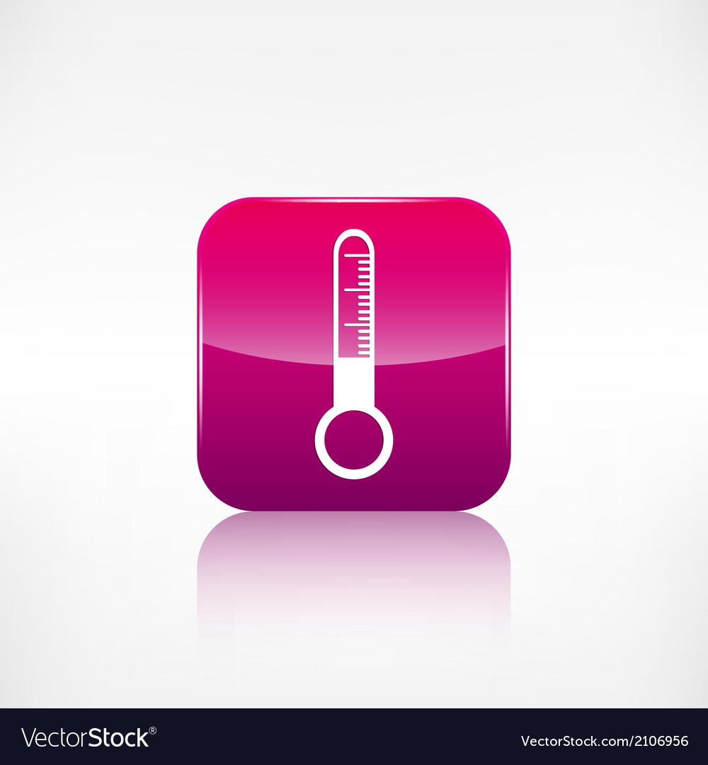Thermometer web icon Royalty Free Vector Image