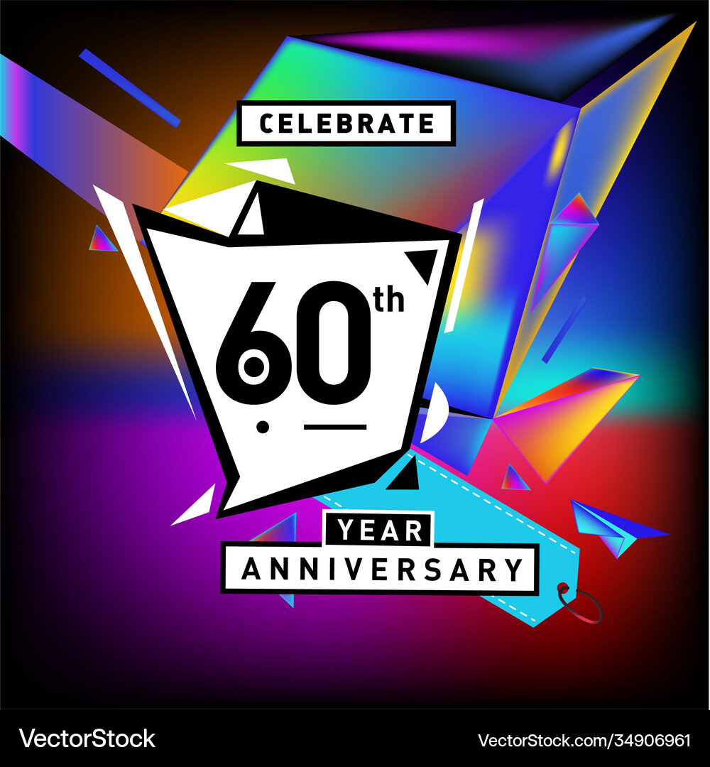 100th anniversary celebration colorful background Vector Image