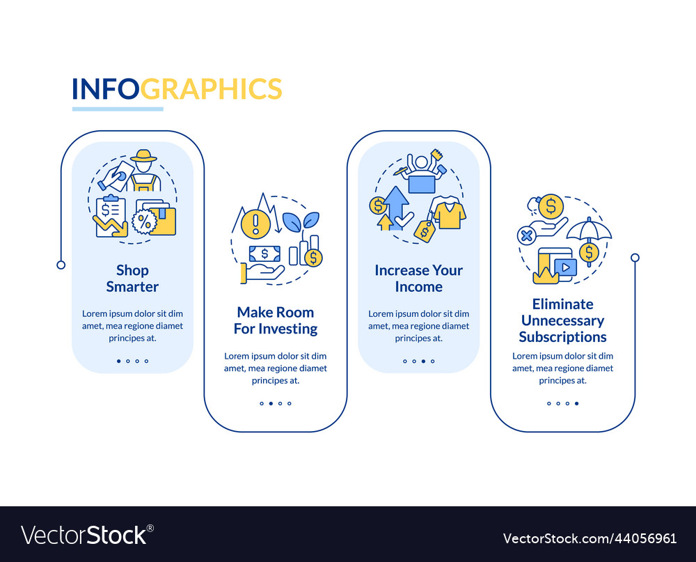 Budget planning for inflation blue rectangle Vector Image Budget planning for inflation blue rectangle Vector Image