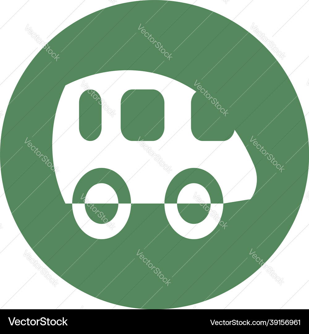 Bus travel icon on white background Royalty Free Vector