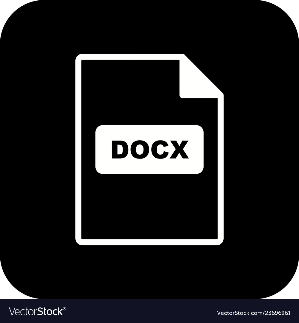 Docx icon Royalty Free Vector Image - VectorStock