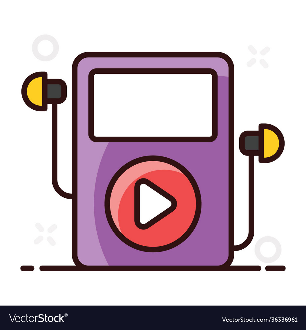 Mp3 player Royalty Free Vector Image - VectorStock