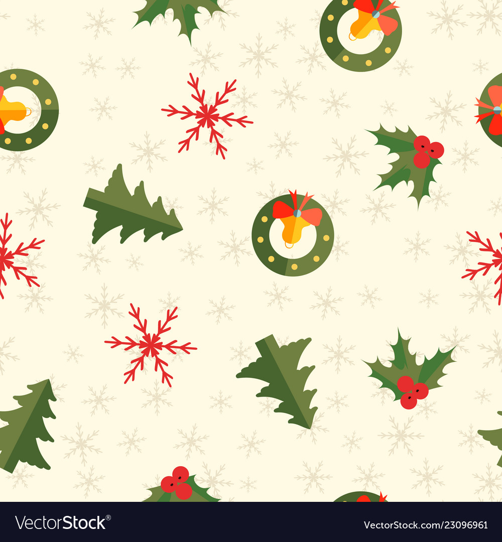 New year seamless pattern Royalty Free Vector Image